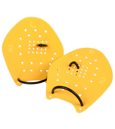 Strokemaker Paddles #2/M Bright Yellow at SwimOutlet.com