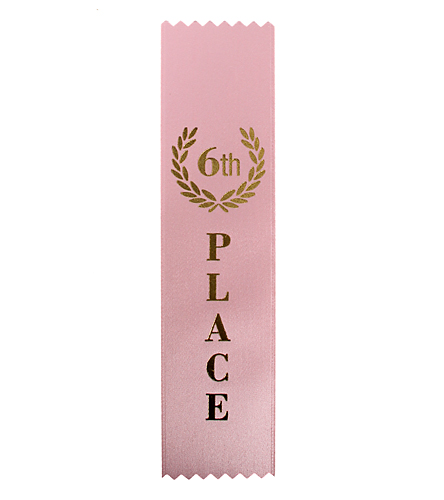 6th Place Stock Award Ribbon at SwimOutlet.com