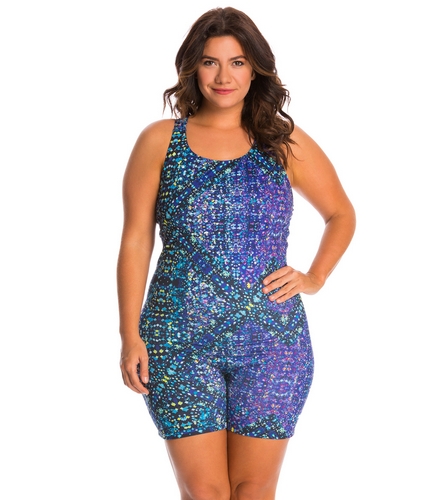 EQ Swimwear Plus Size Spectrum Unitard Swimsuit at SwimOutlet.com ...