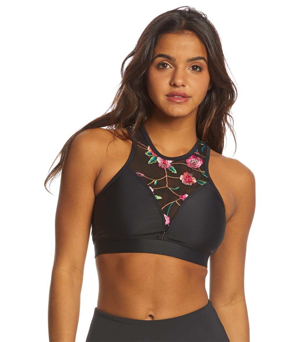 Onzie High Neck Yoga Sports Bra At